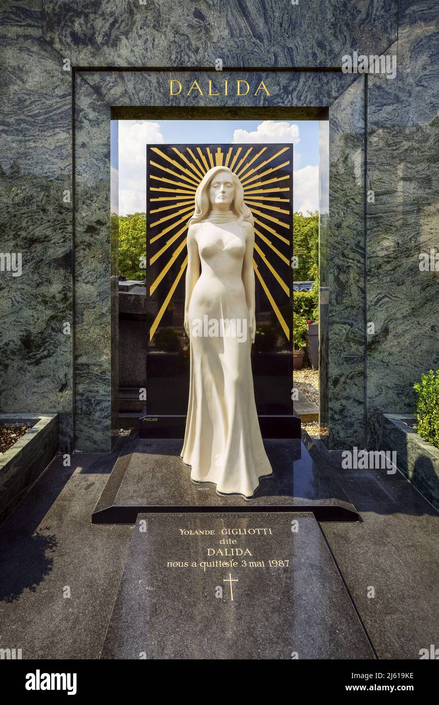 France; Paris (75) 18th arrondissement, Montmartre cemetery. Tomb of ...