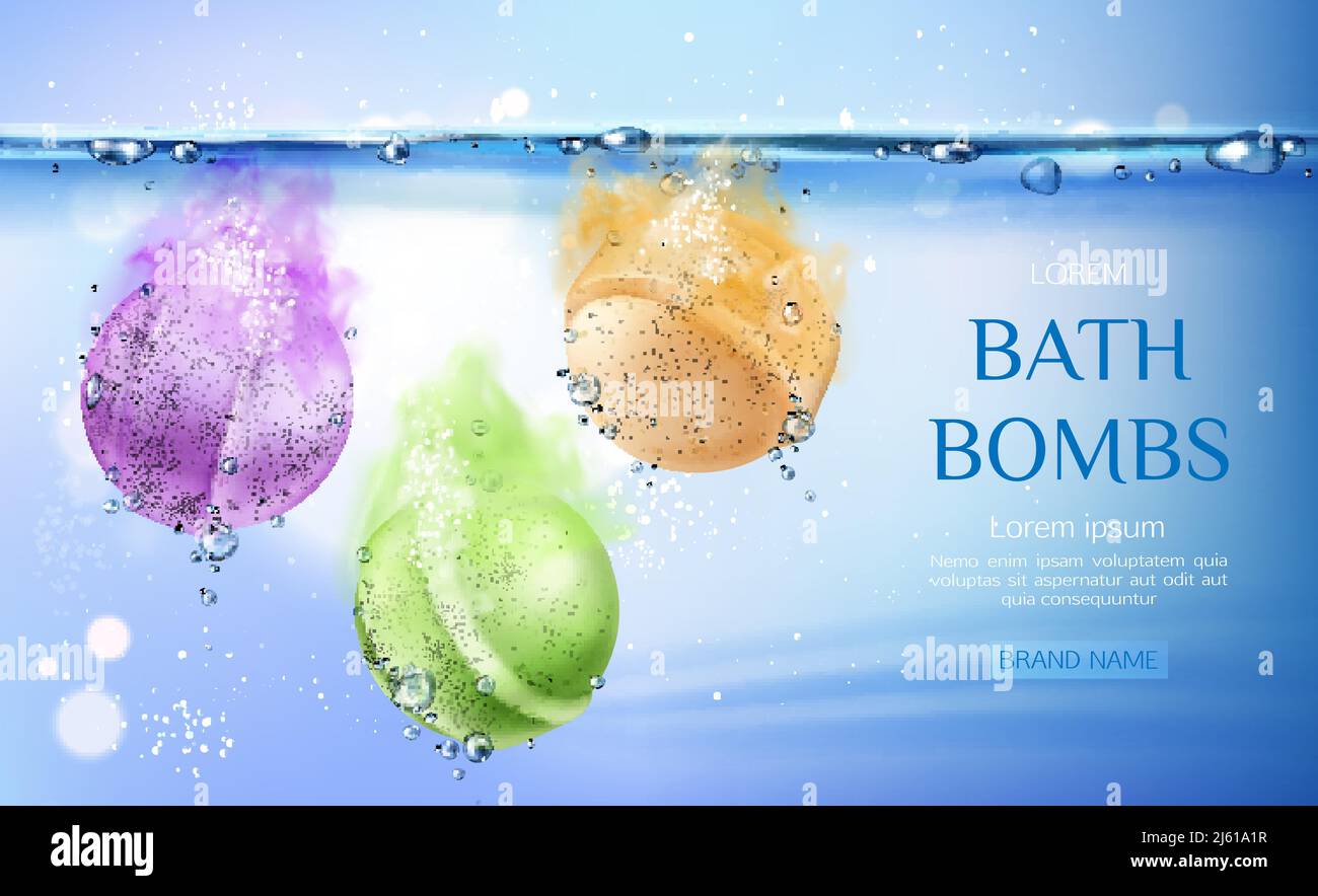 Fizzing bath bomb water hi-res stock photography and images - Alamy