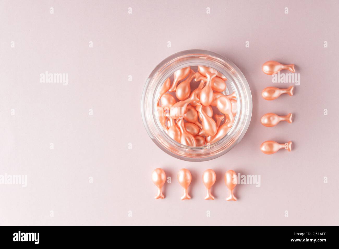 Serum capsules for healthy skin. Anti-wrinkle rejuvination of the skin ...