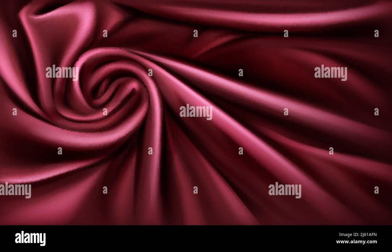 Swirl fabric silk backdrop, luxurious vinous drapery folded textile ...