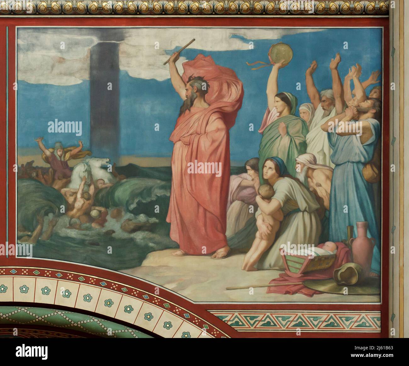 Moses parting the waters of the red sea hi-res stock photography and ...