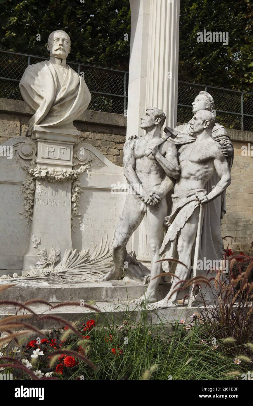 Monument to French Prime Minister Pierre Waldeck-Rousseau designed by ...
