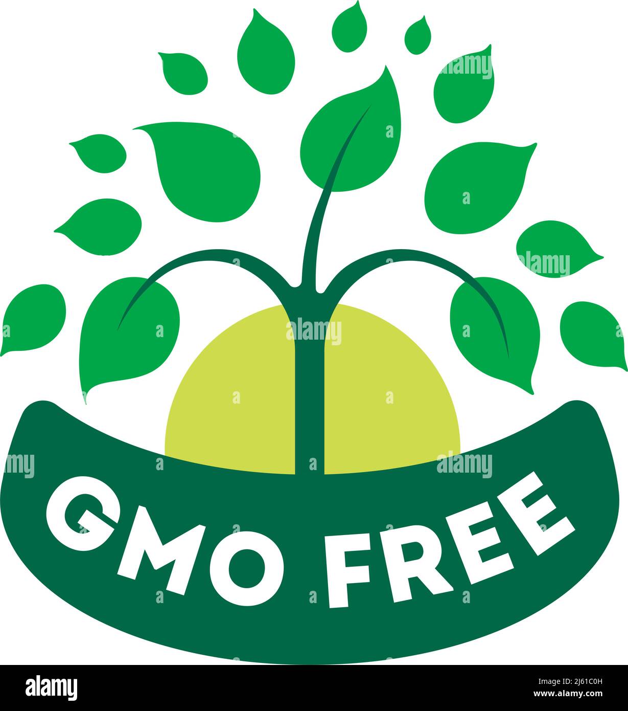 GMO free production, label or emblem stickers Stock Vector Image & Art ...