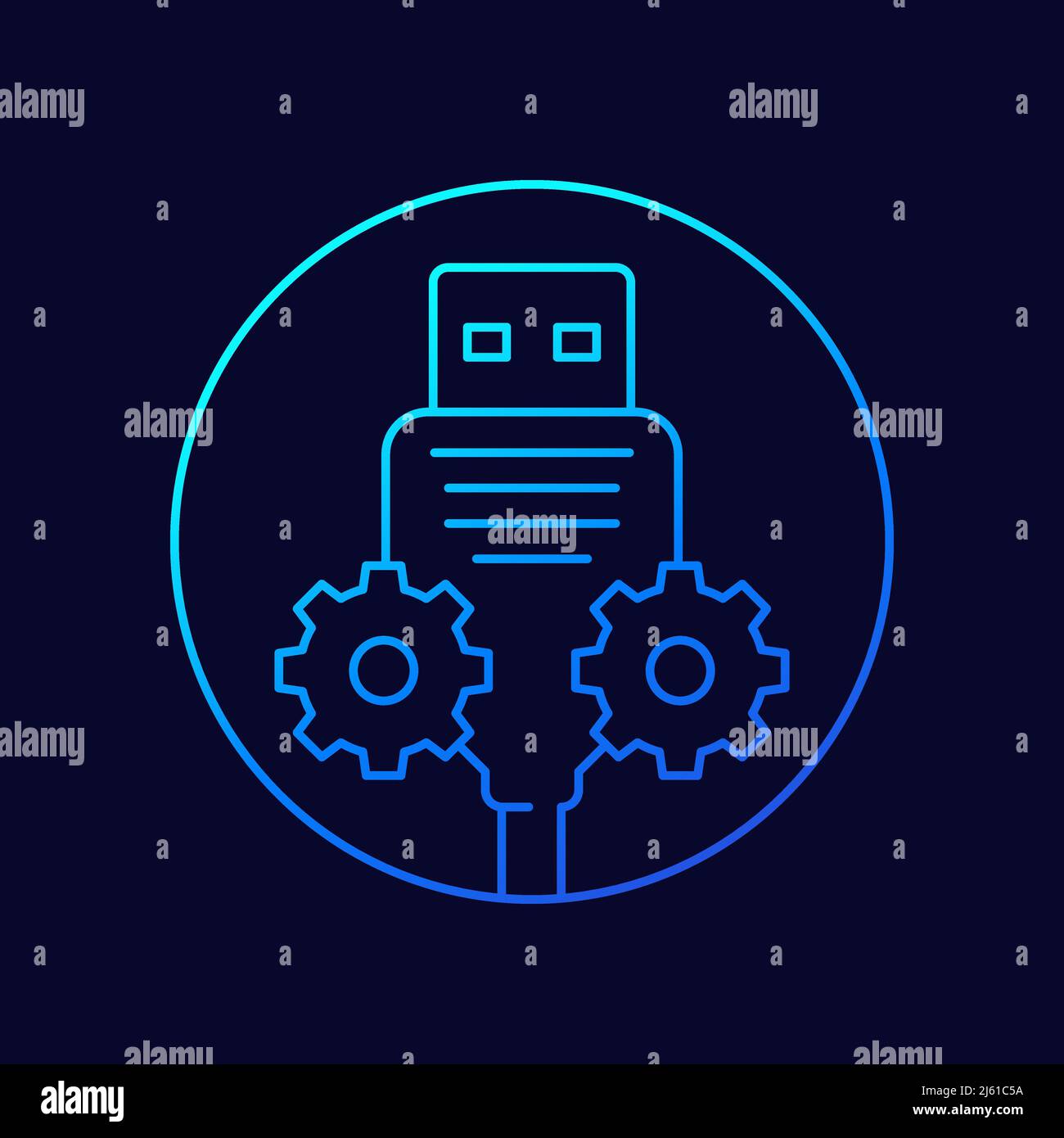 Usb circle Stock Vector Images - Alamy