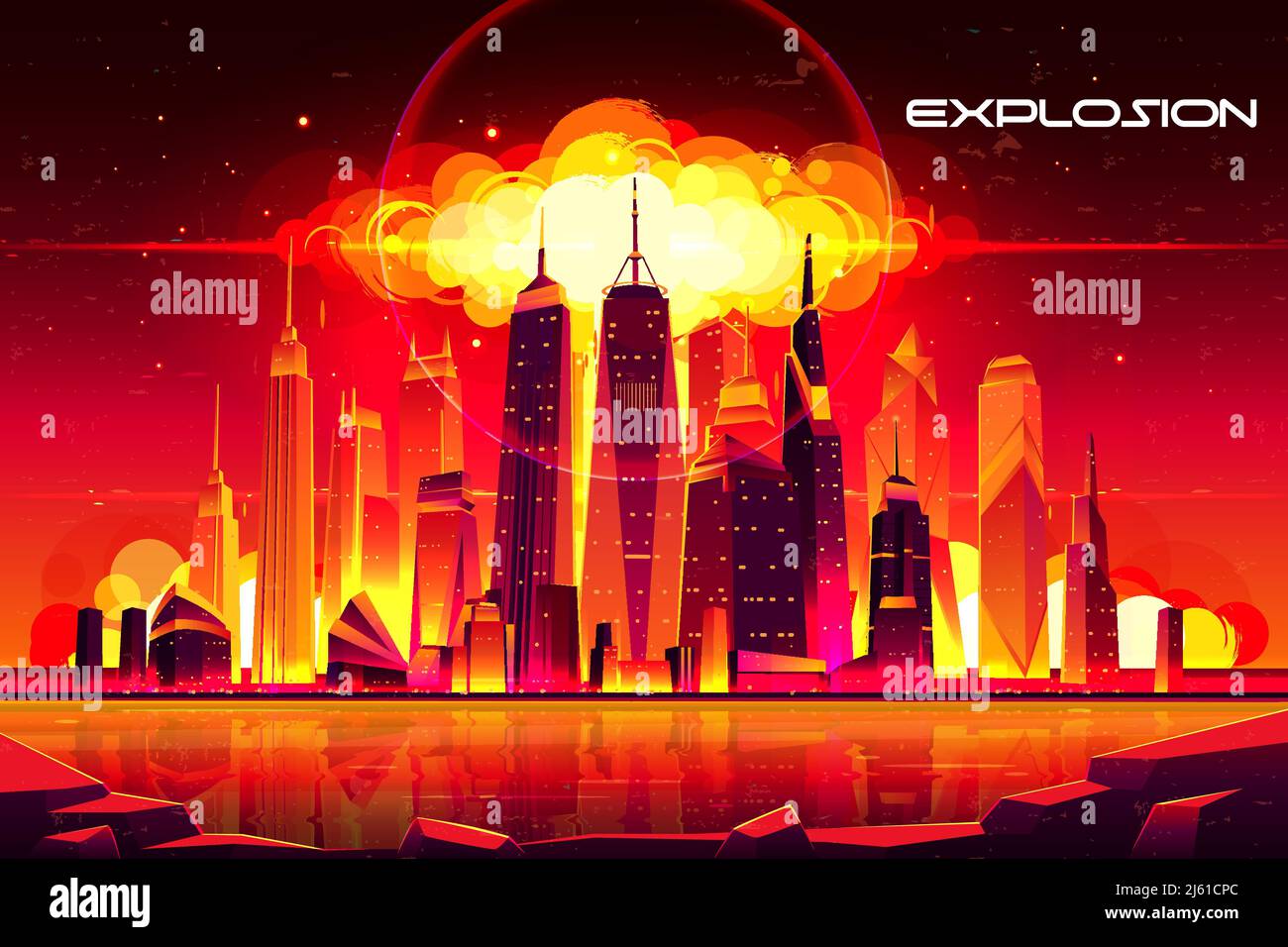 Buildings in fire Stock Vector Images - Alamy