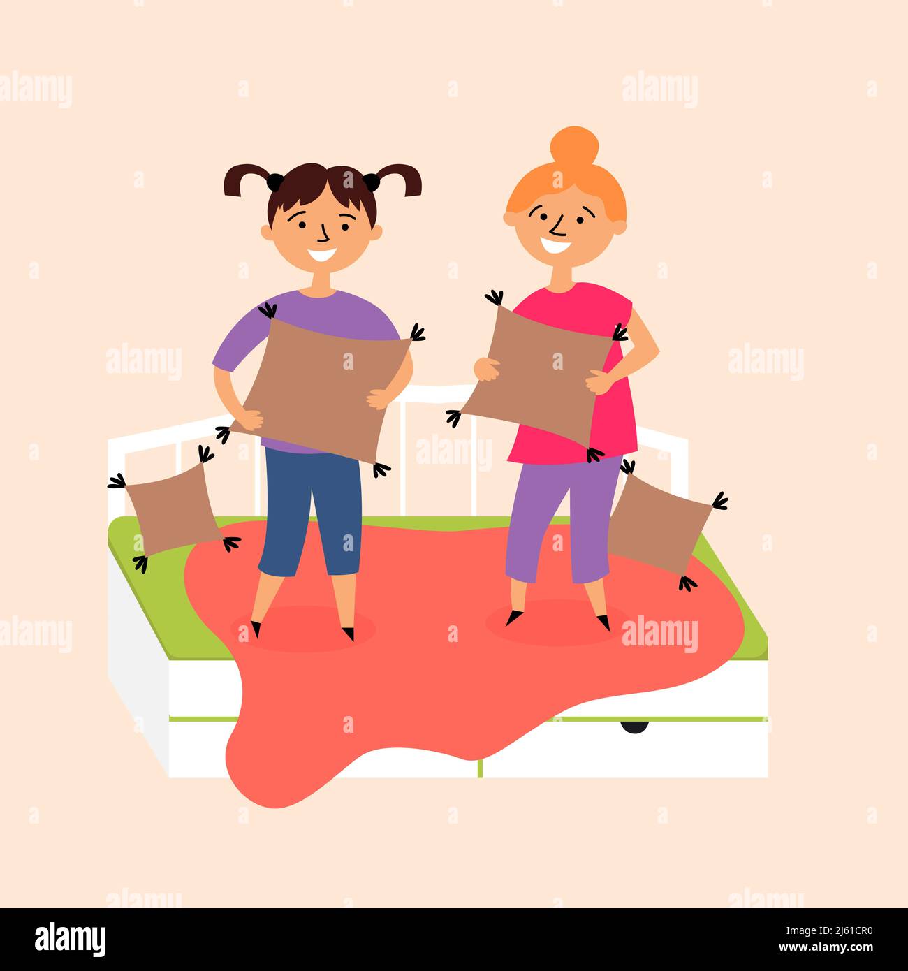 Funny pillows Stock Vector Images - Alamy