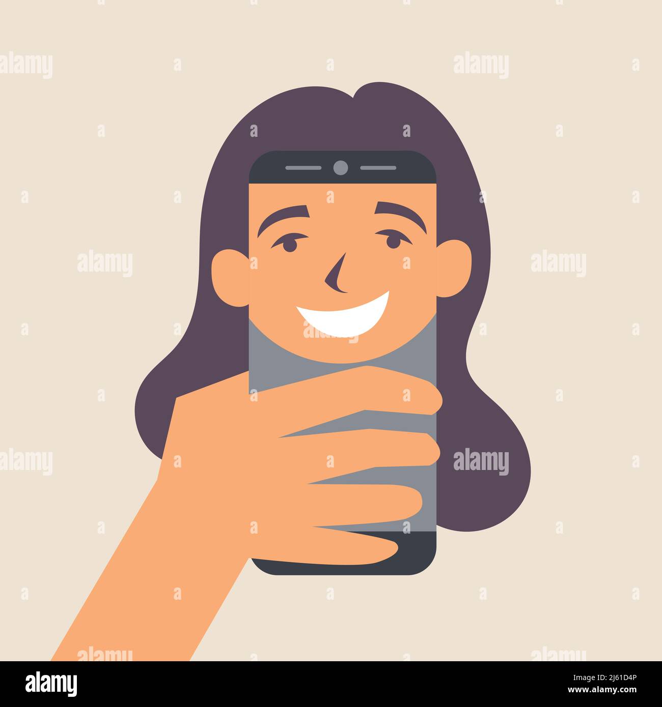 Self portrait photographer Stock Vector Images - Alamy
