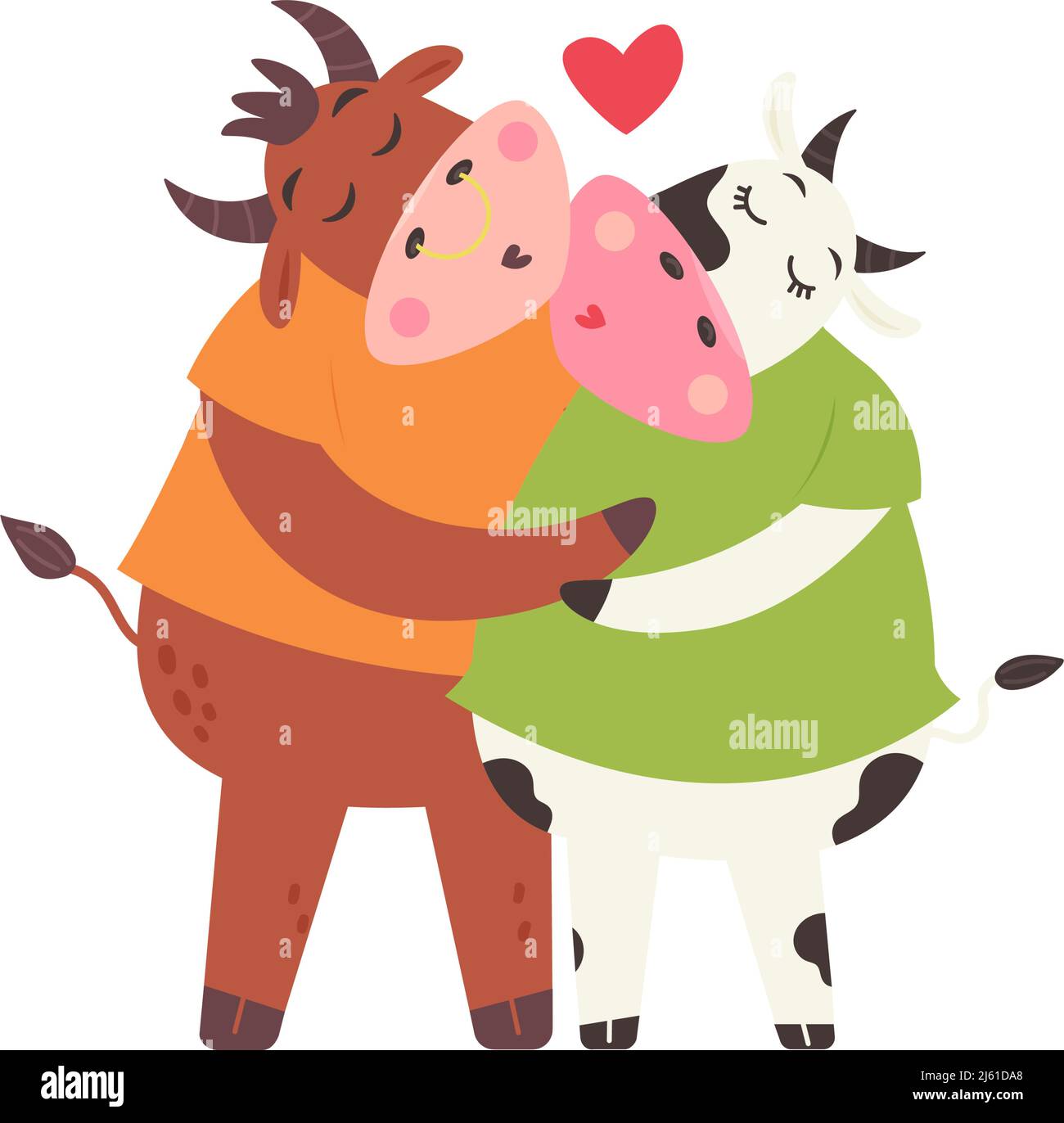 Animal couples and little Stock Vector Images - Alamy