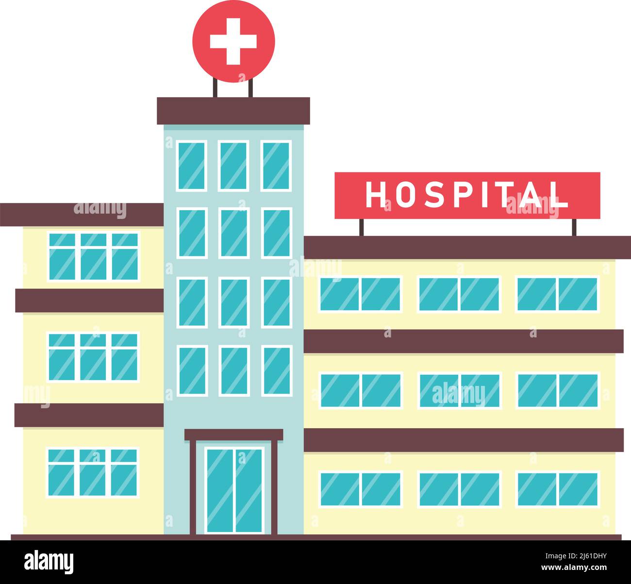Hospital building outside Stock Vector Images - Alamy
