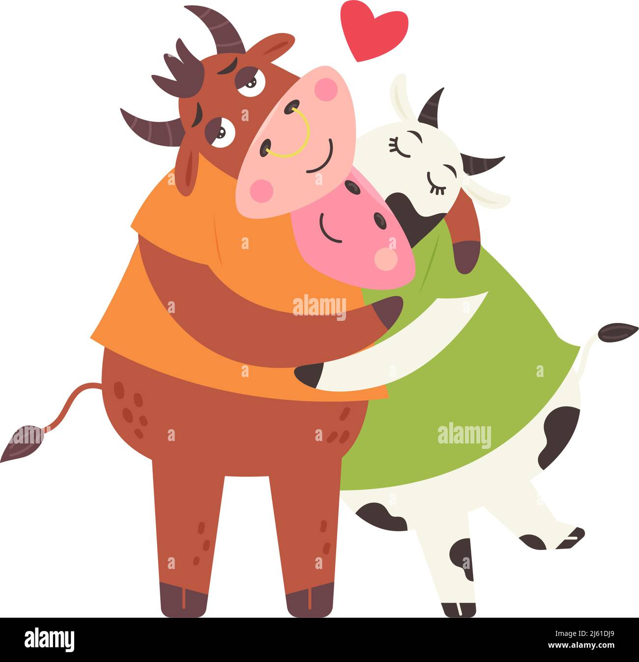 Cow and bull together Stock Vector Images - Alamy