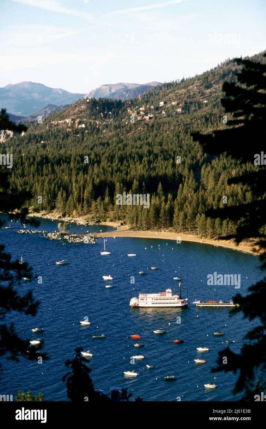 paddle boat view on lake tahoe, ca, in the USA Stock Photo - Alamy