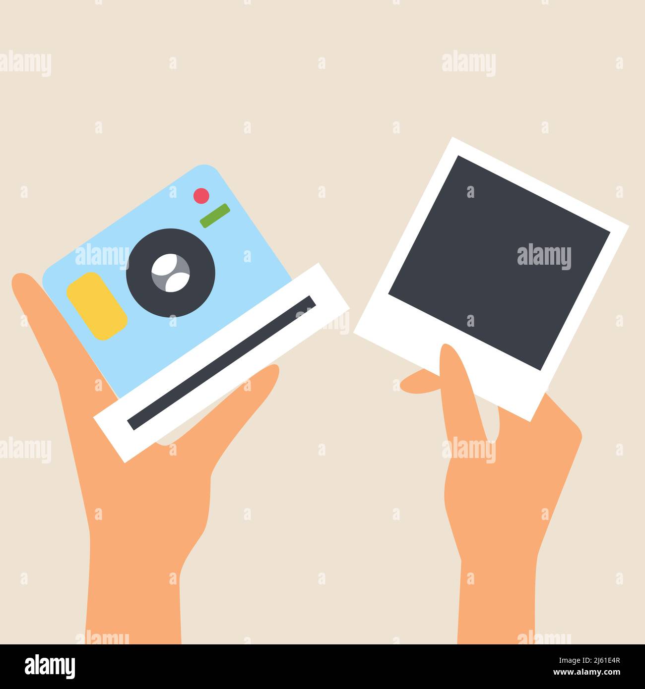 Hand in frame photography Stock Vector Images - Alamy