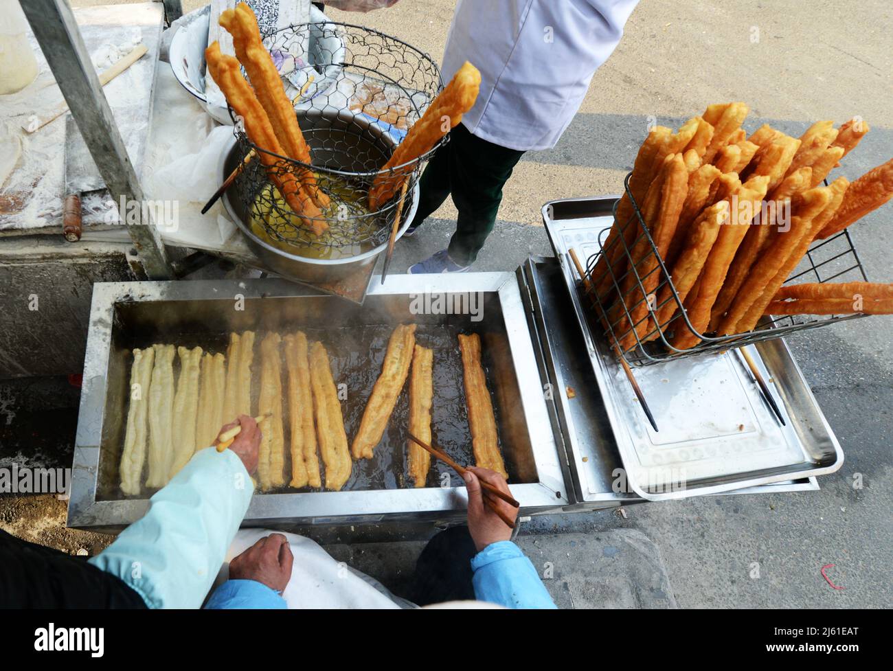 Wheat flour based fried bread hi-res stock photography and images - Alamy