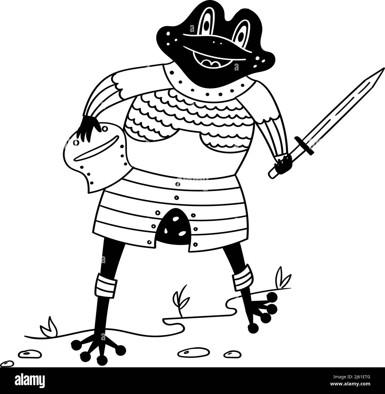 A medieval knight with his sword drawn hi-res stock photography and ...