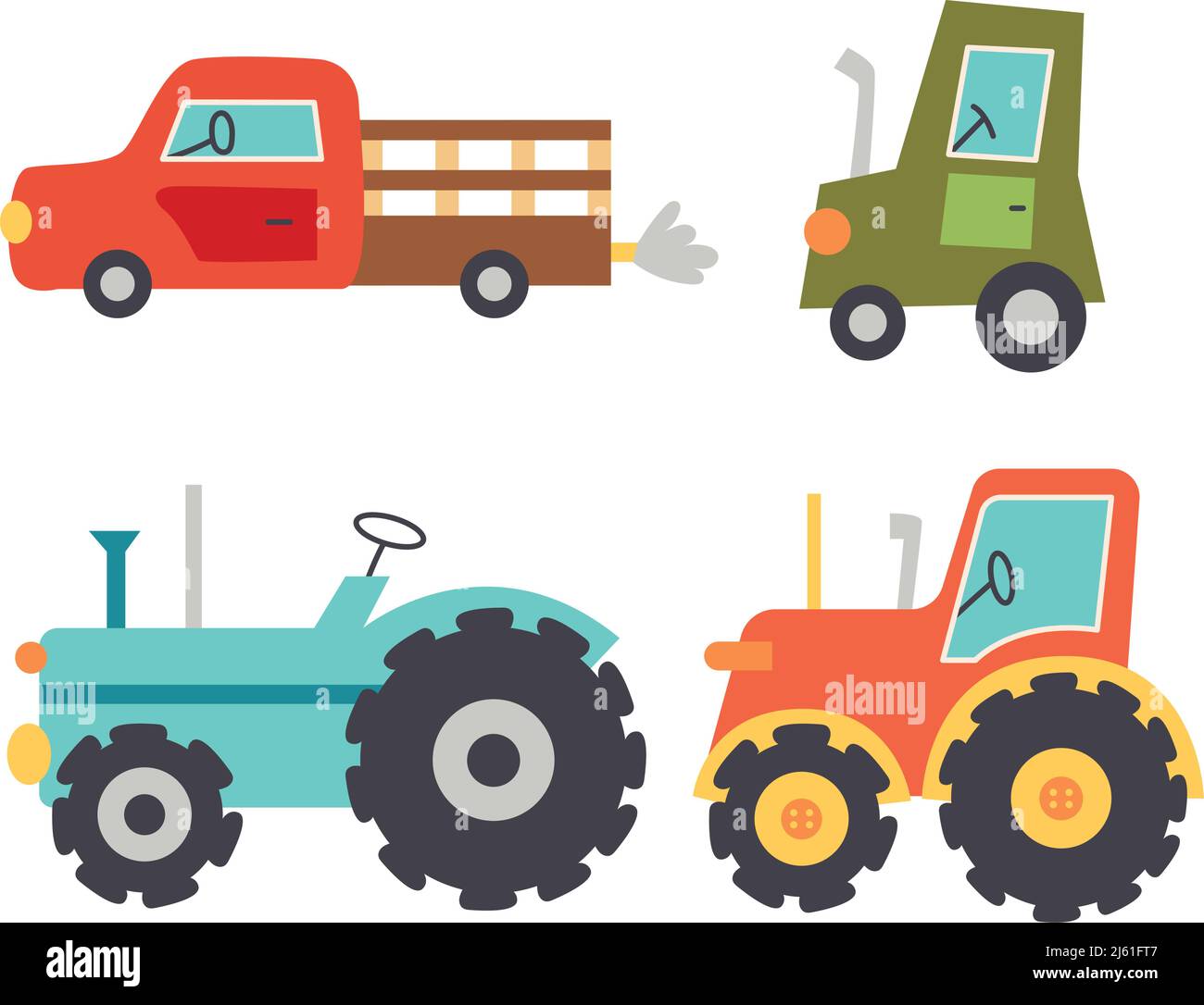 Tractors for farming Stock Vector Images - Alamy