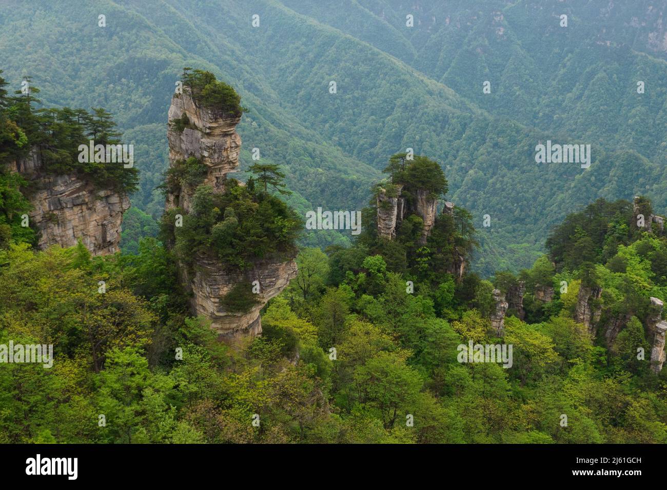 Zhangjiajie. 20th Apr, 2022. Aerial photo taken on April 20, 2022 shows ...