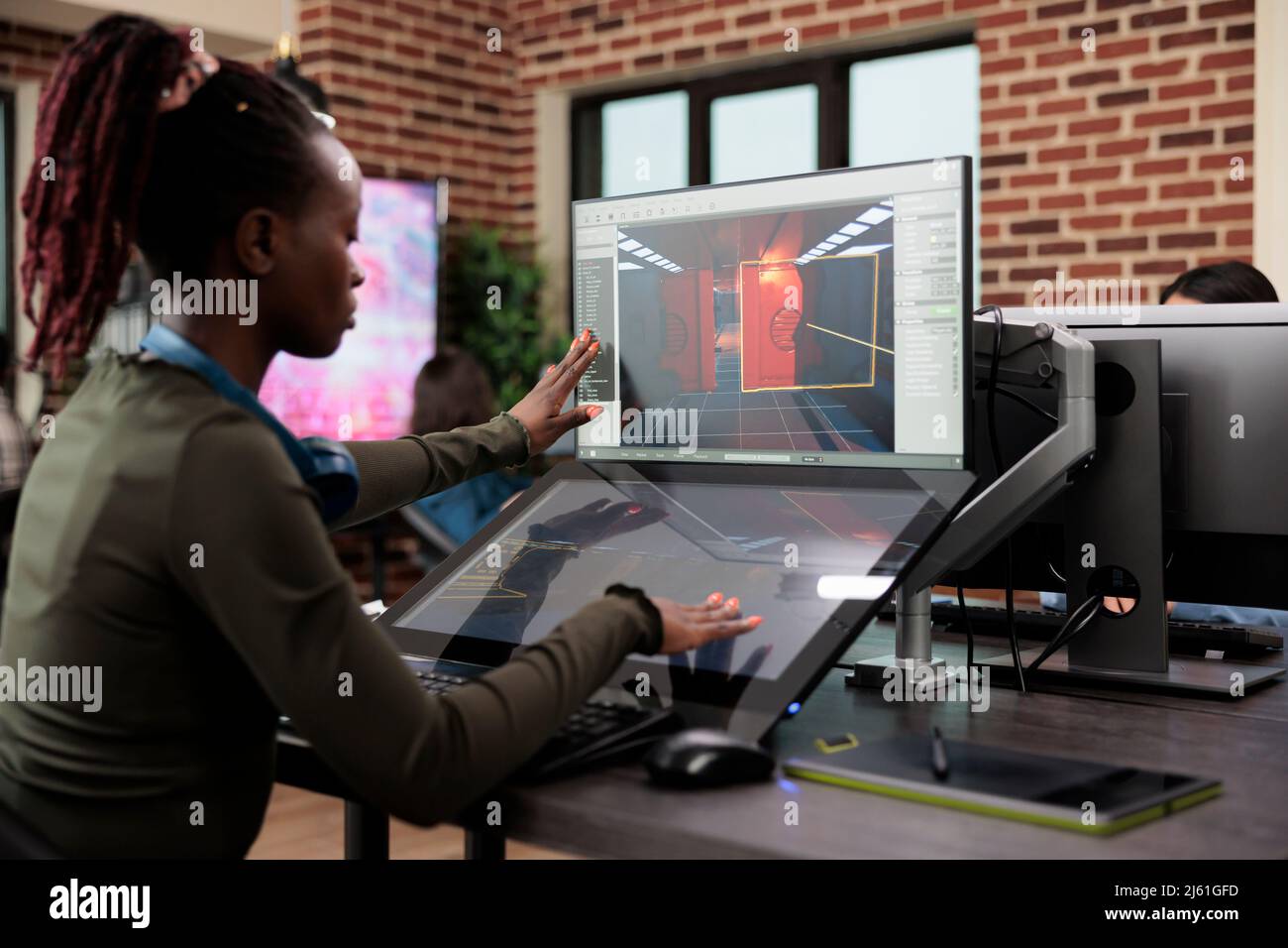 3d artist workplace hi-res stock photography and images - Alamy