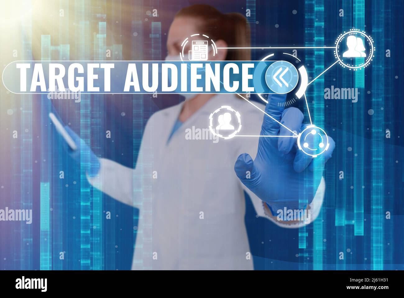 Text sign showing Target Audience. Word Written on category of showing ...