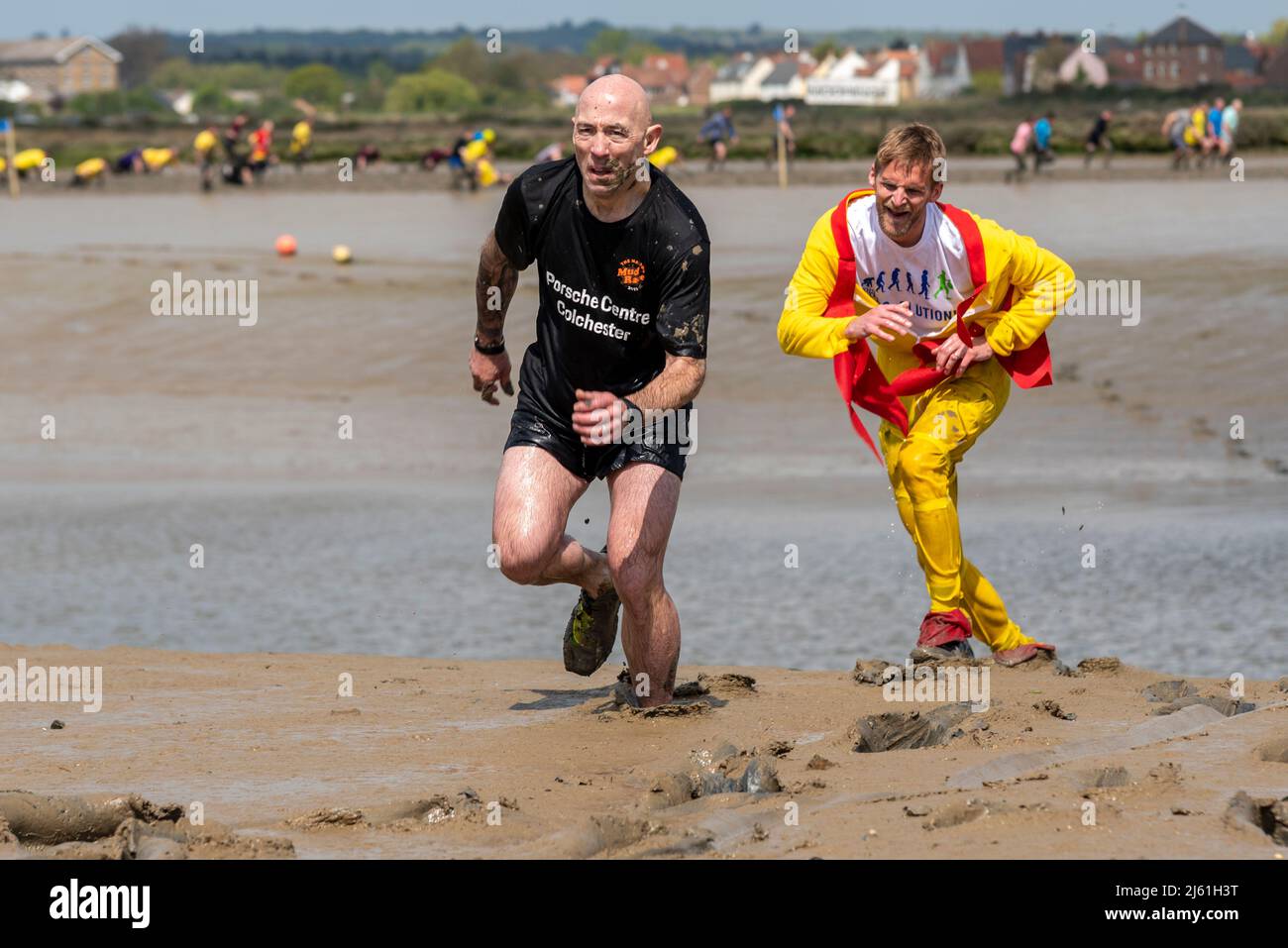 Jason Taylor beating Sam Jamieson for the win at the Maldon Mud Race ...