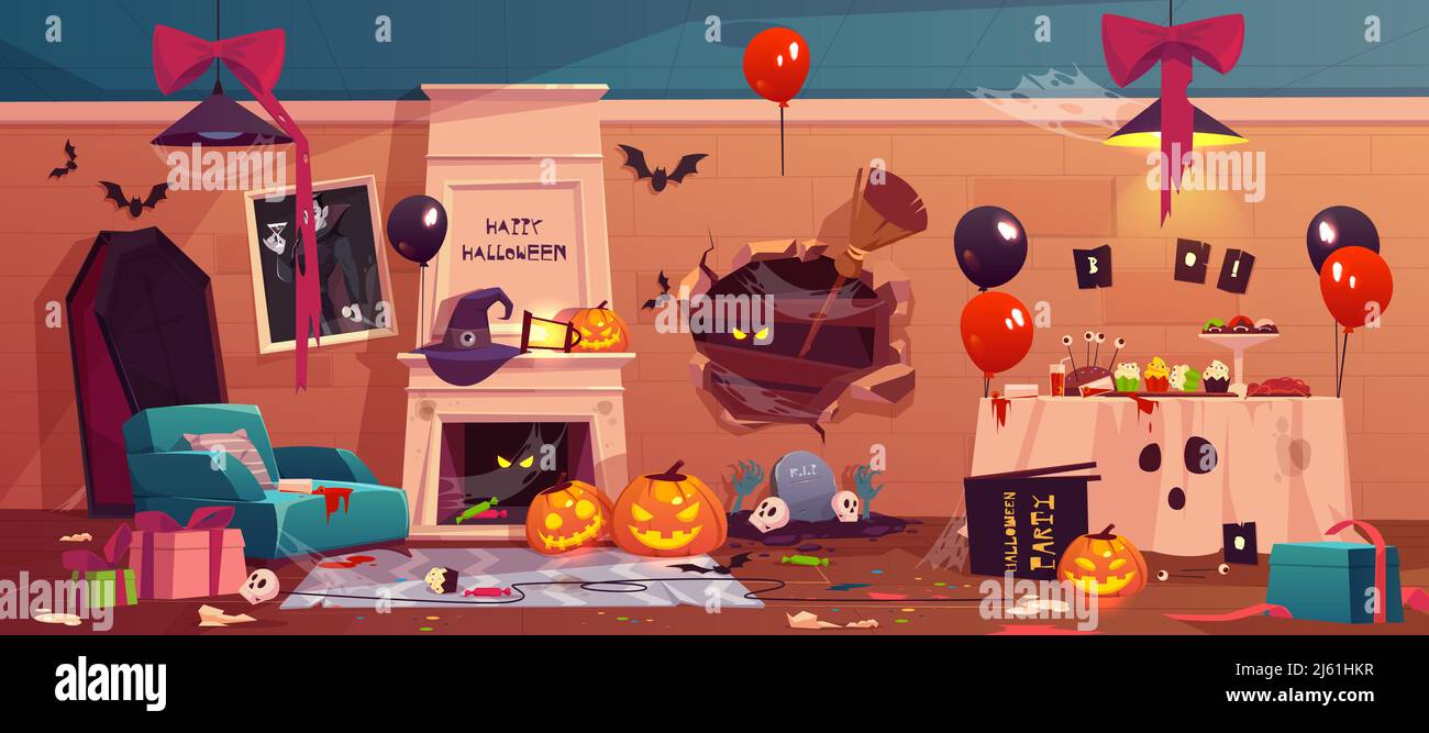 House mess after party Stock Vector Images - Alamy