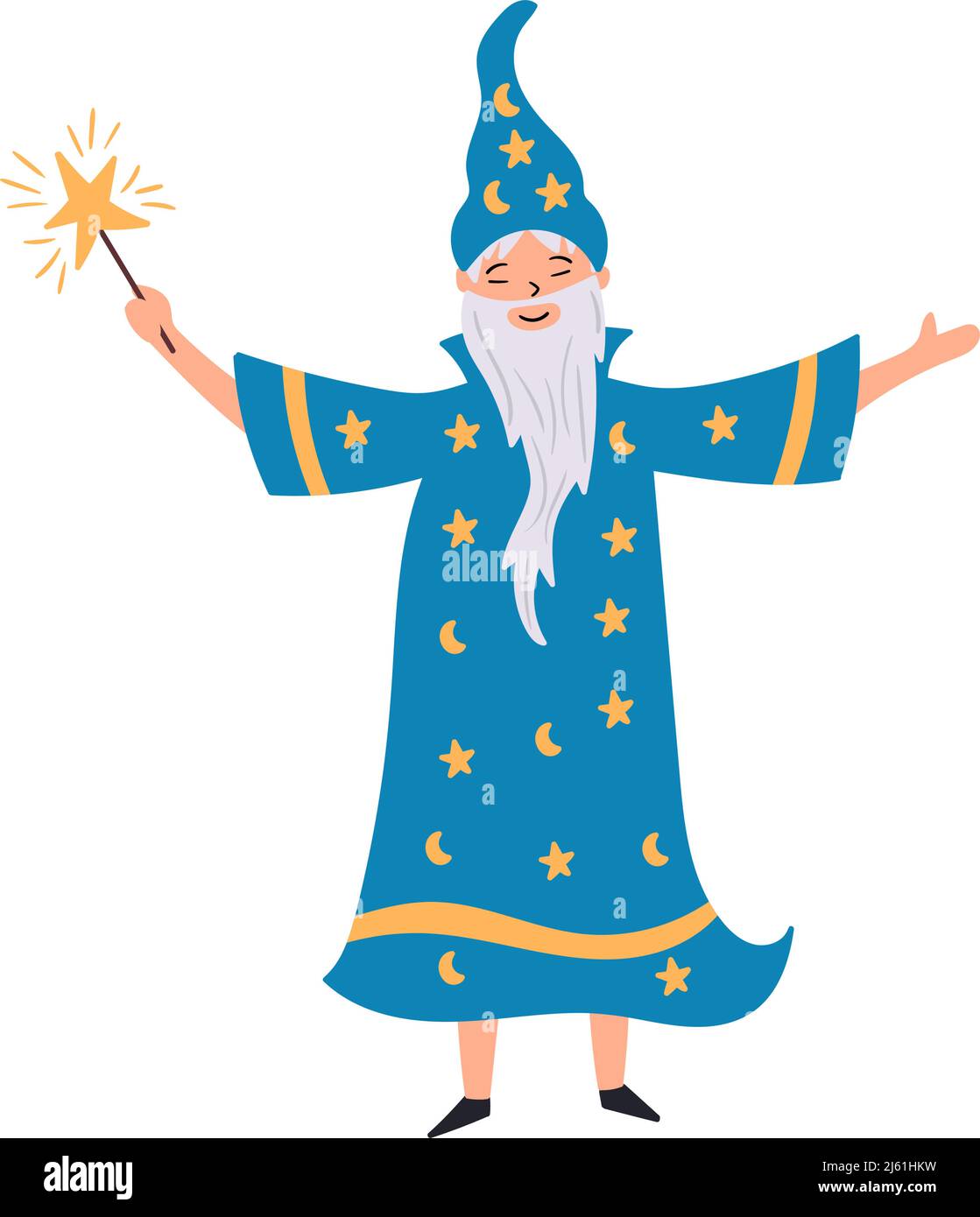Merlin wizard medieval Stock Vector Images - Alamy