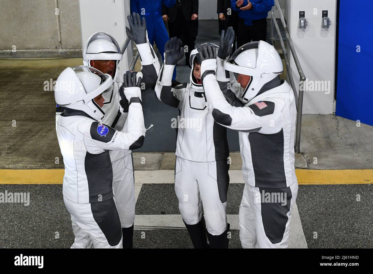 SpaceX NASA Crew-4 members Jessica Watkins, Robert Hines, Kjell ...