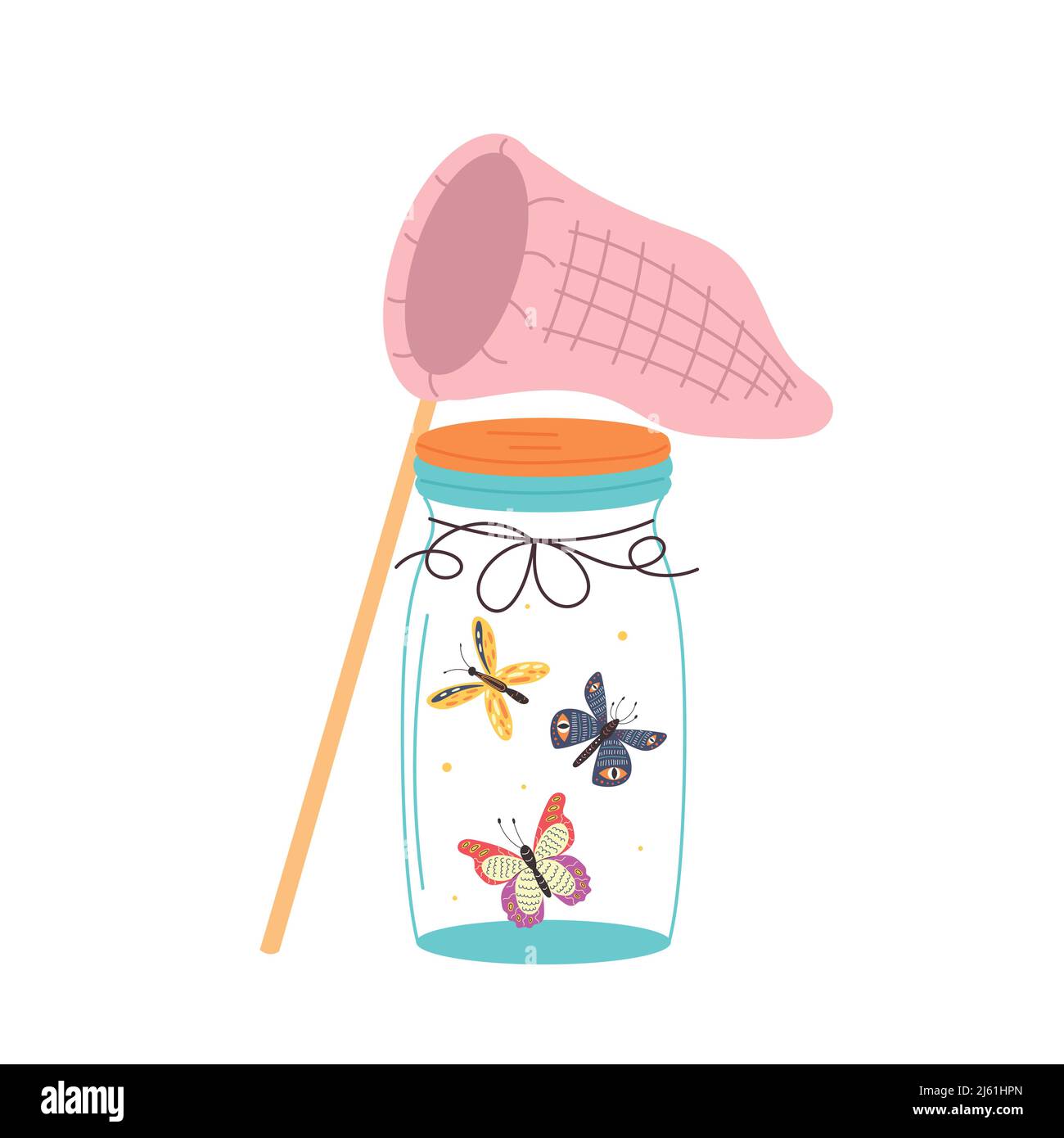 Catch flying insects Stock Vector Images - Alamy
