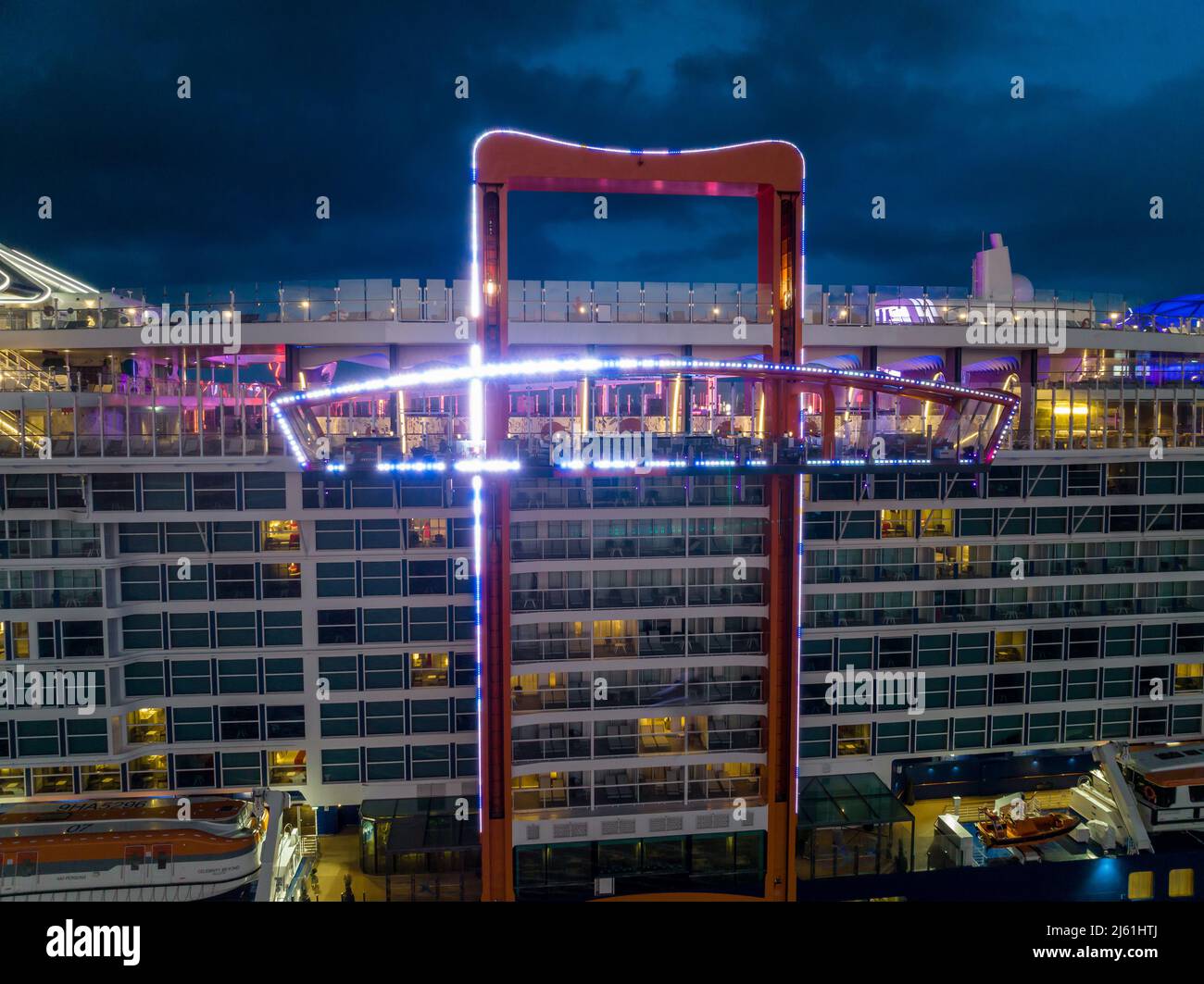 Celebrity Beyond cruise ship on way to Southampton, Celebrity Beyond ...