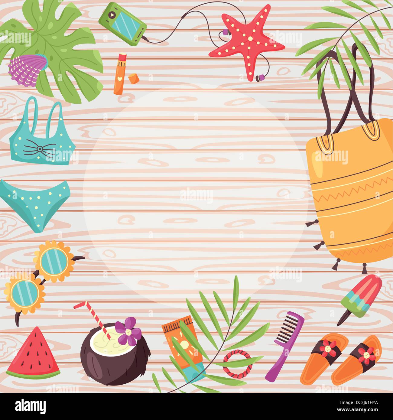 Beach hair comb Stock Vector Images - Alamy