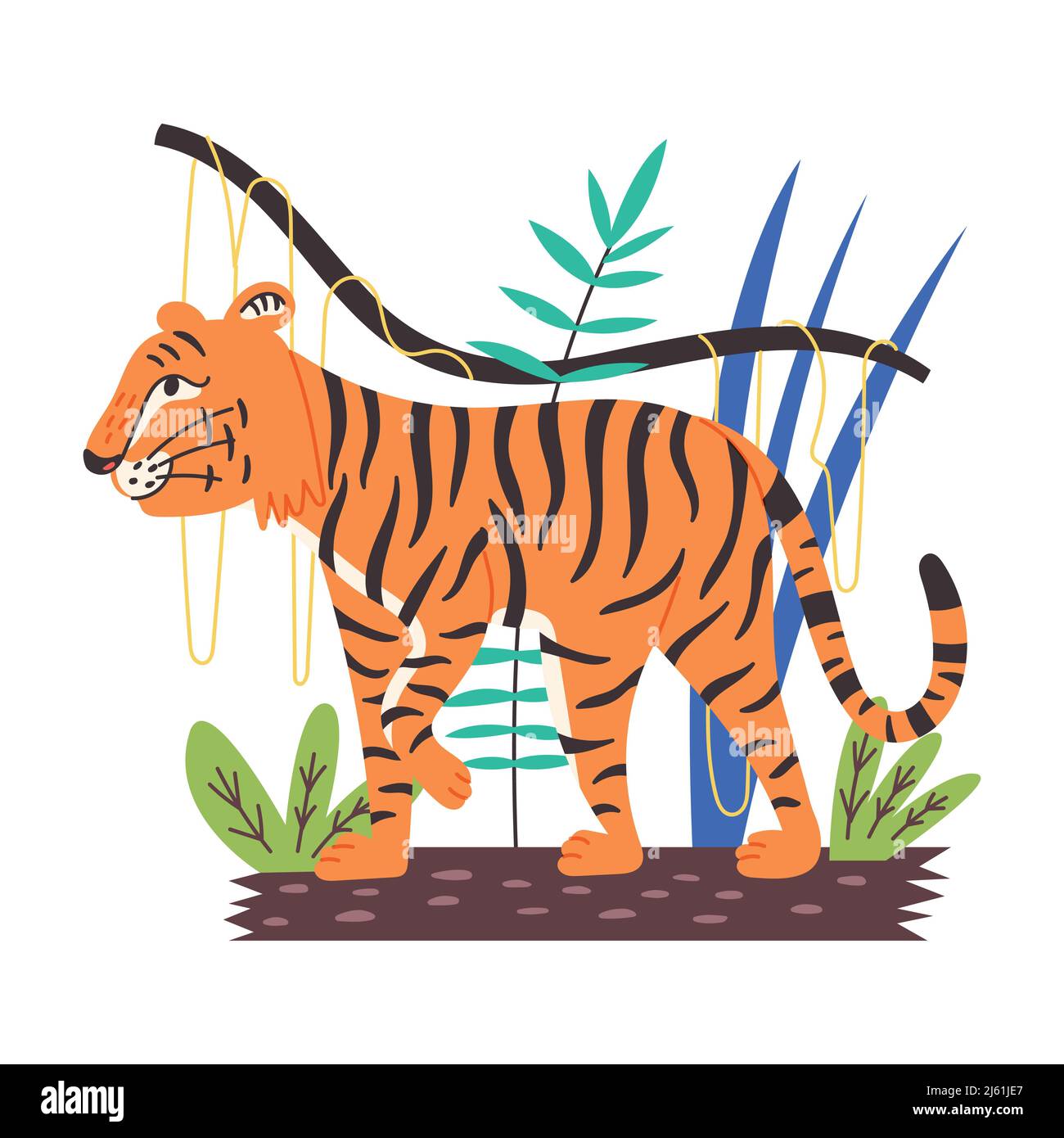 Tiger china king Stock Vector Images - Alamy