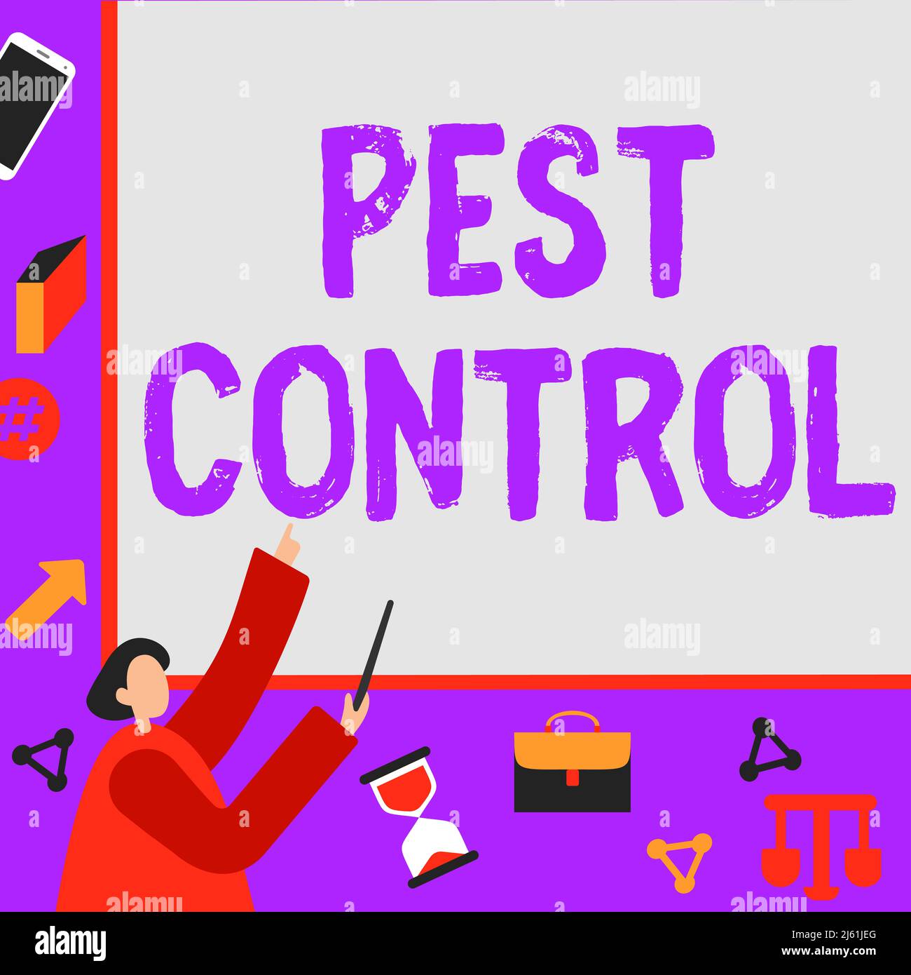 Handwriting text Pest Control. Business idea Killing destructive ...