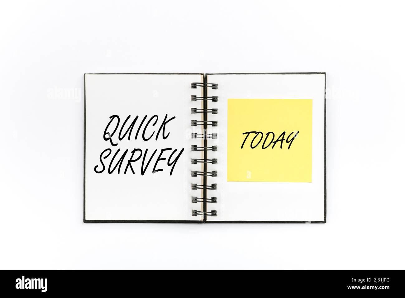 Hand writing sign Quick Survey. Word Written on Conduct fast check on ... Hand writing sign Quick Survey. Word Written on Conduct fast check on ...