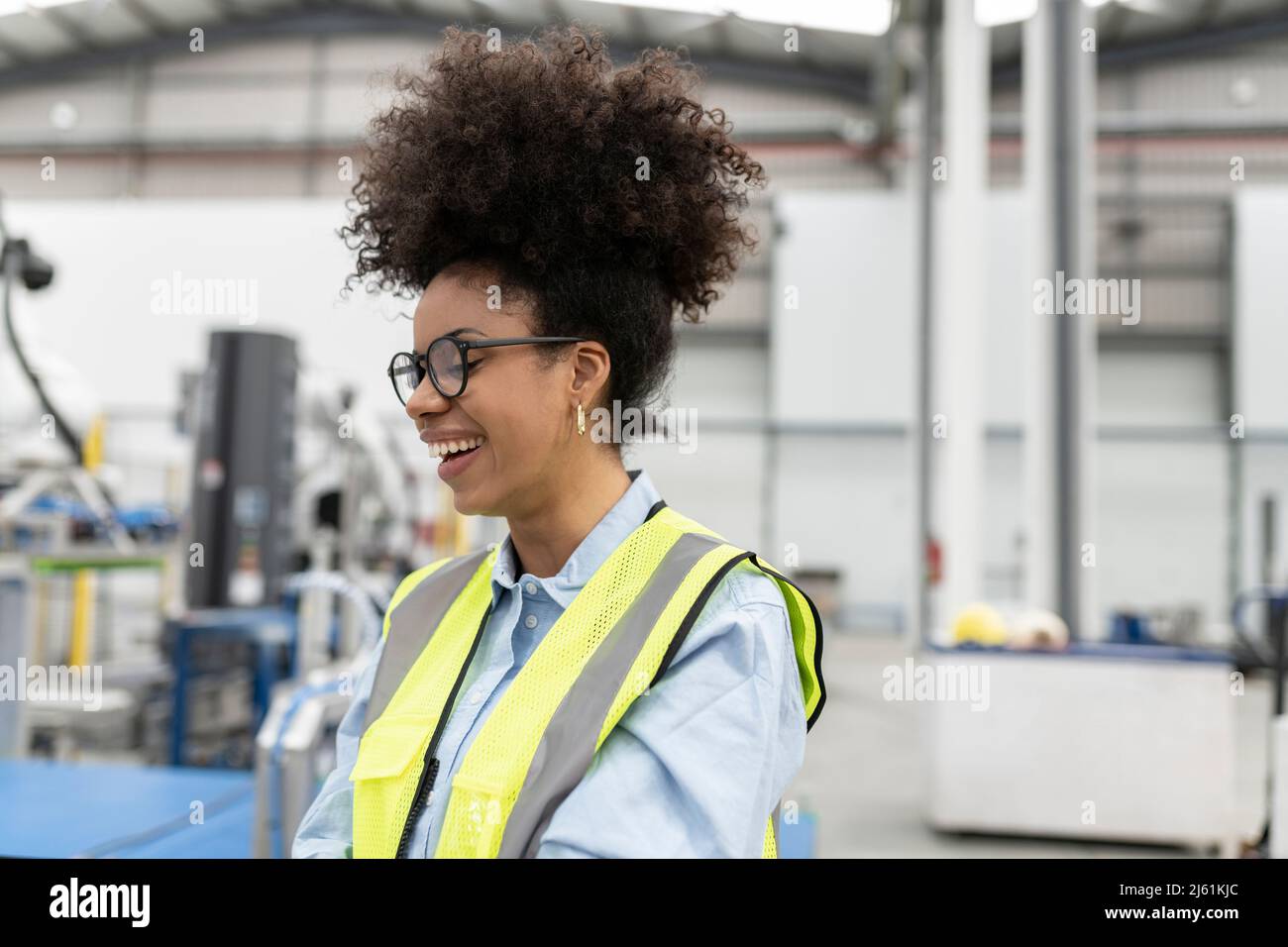 Young happy engineer worker in hi-res stock photography and images - Alamy