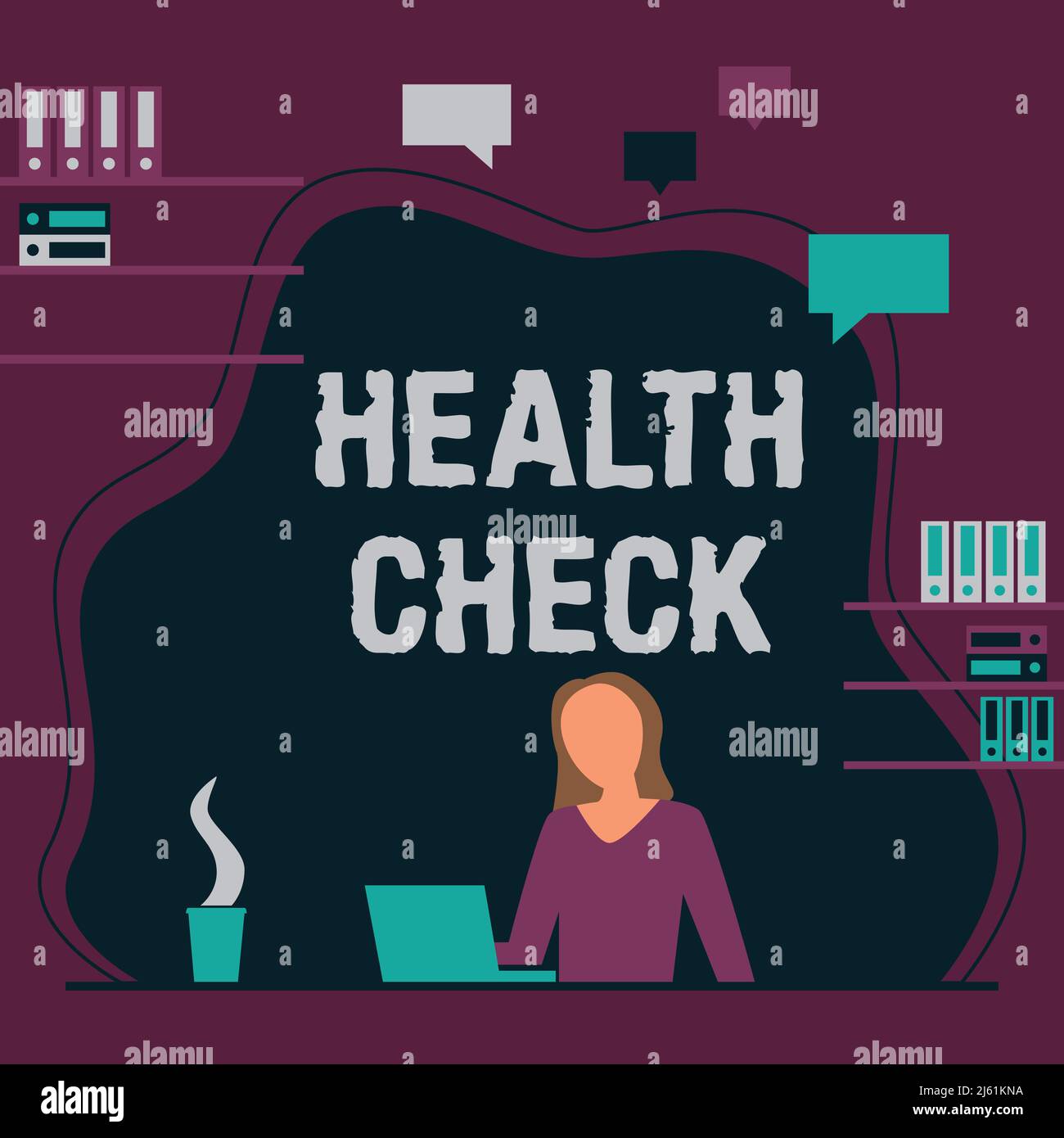 Text sign showing Health Check. Word Written on Medical Examination ...