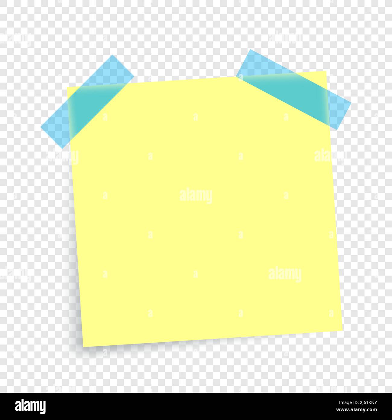 blue sticky note message template yellow paper Stock Vector Image & Art ...