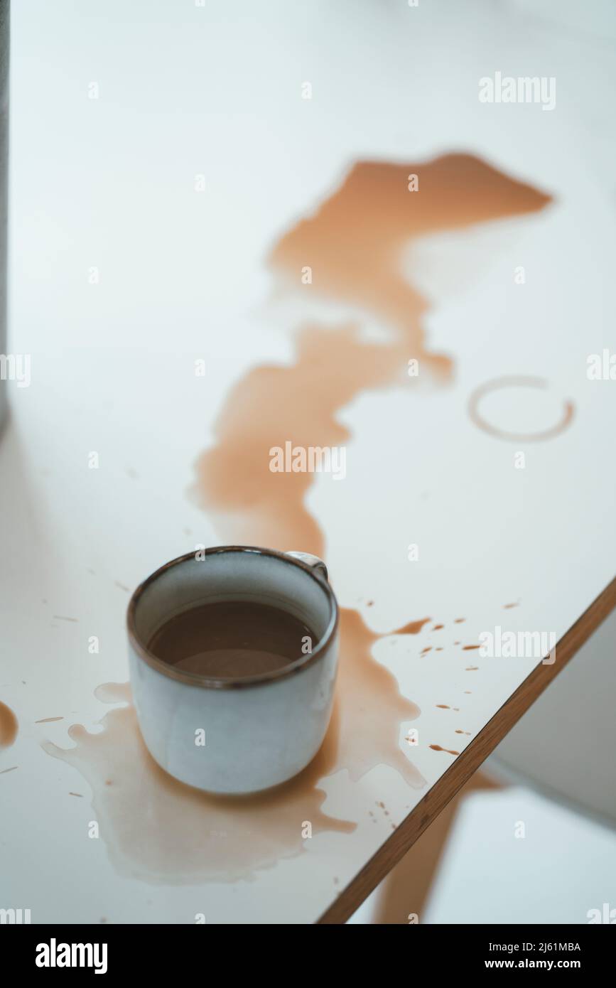 Messy coffee table hi-res stock photography and images - Alamy
