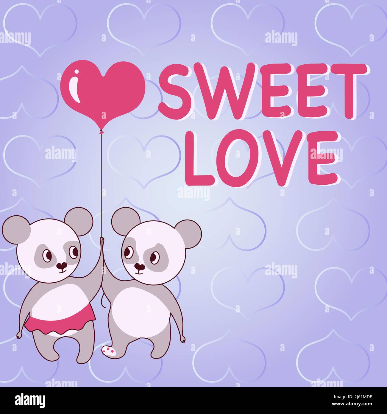 Hand writing sign SWEET LOVE. Concept meaning Title for beloved person ...