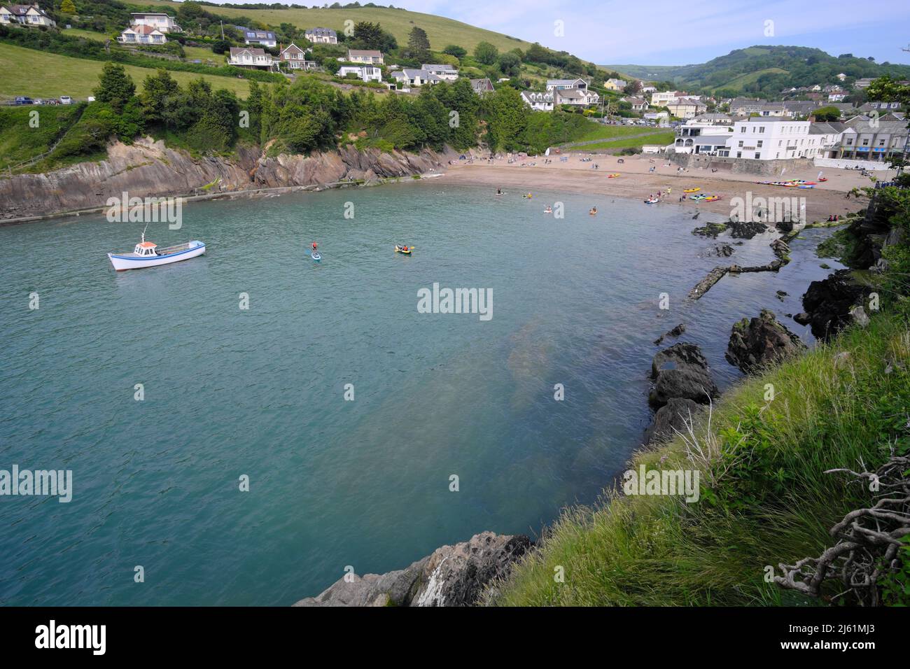 Combe martin beach hi-res stock photography and images - Alamy