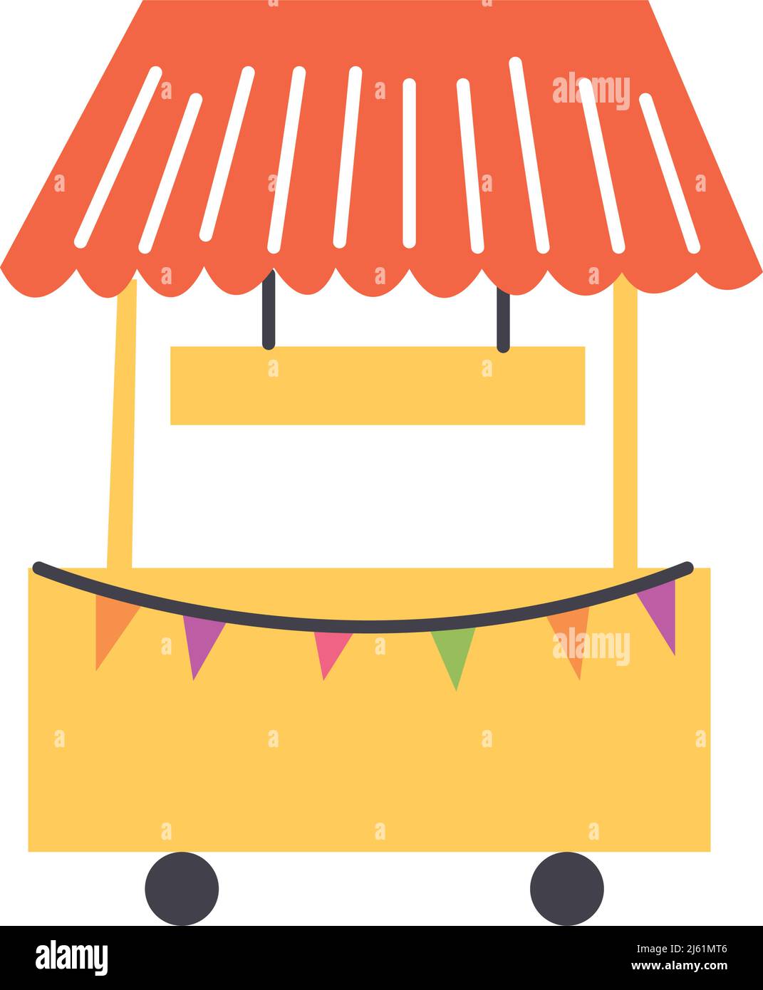 Sales stand with fruit Stock Vector Images - Alamy