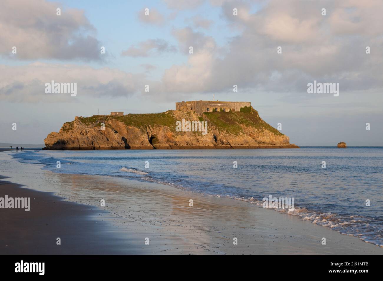 St Catherine's Island with St Catherine's Fort in Tenby Pembrokeshire ...