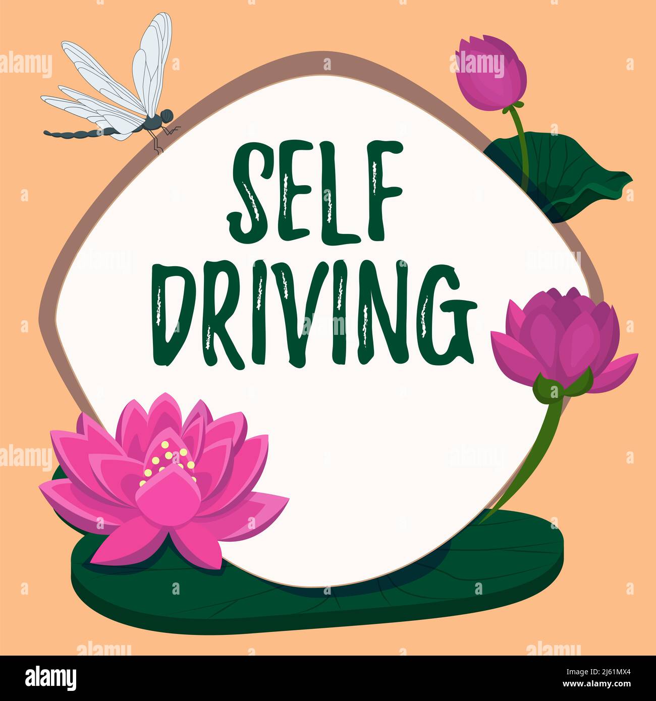 Conceptual Display Self Driving Business Approach Autonomous Vehicle Ability To Navigate