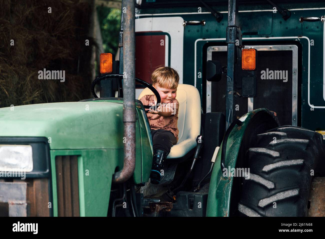 Happy farm boy hi-res stock photography and images - Alamy