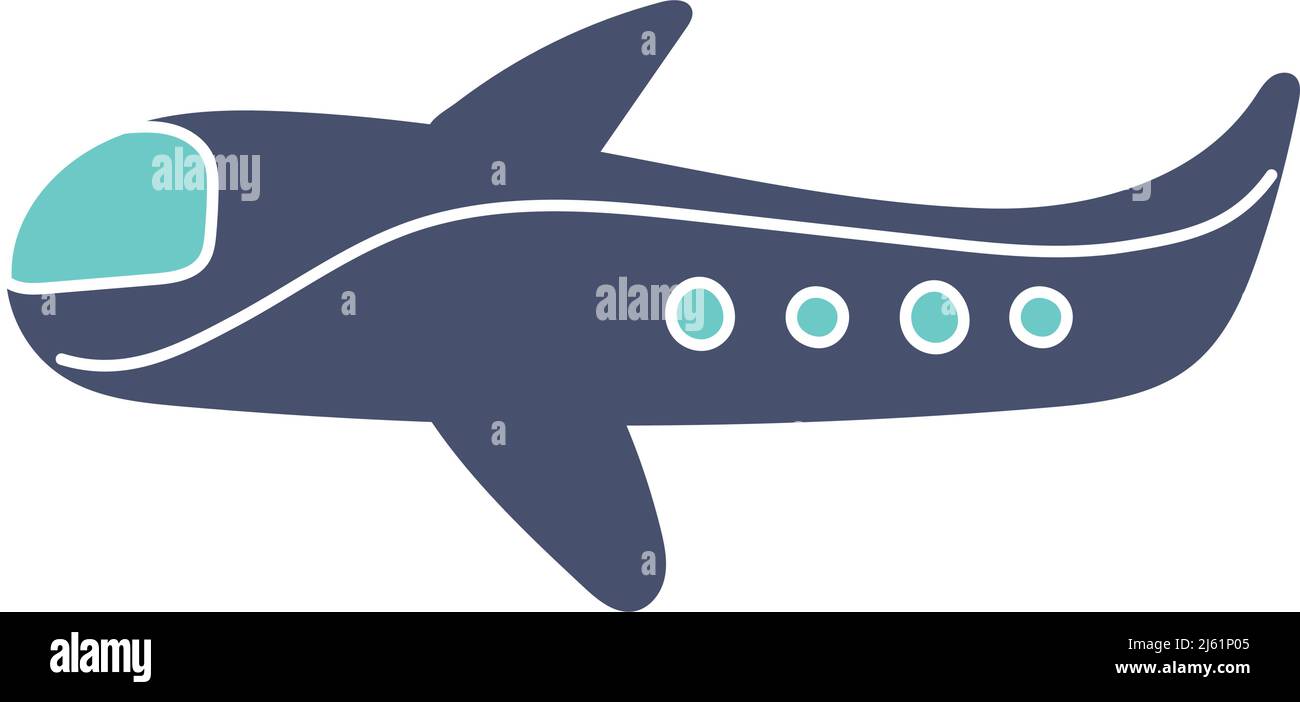 Cartoon drawing fast airplane Cut Out Stock Images & Pictures - Alamy