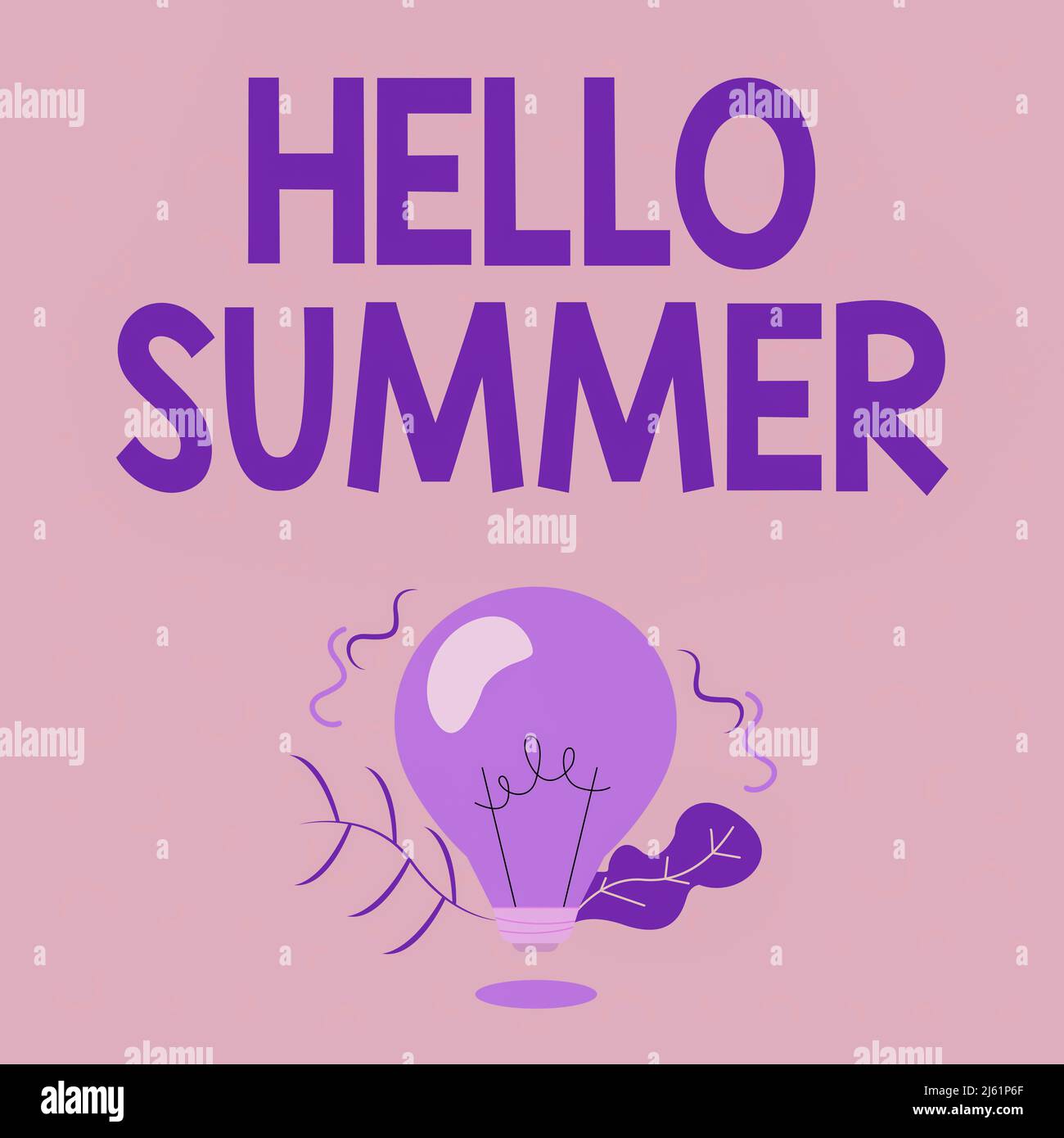 Text showing inspiration Hello Summer. Conceptual photo Welcoming the ...