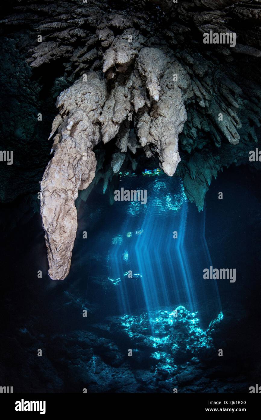 El Pit cenote Stock Photo - Alamy