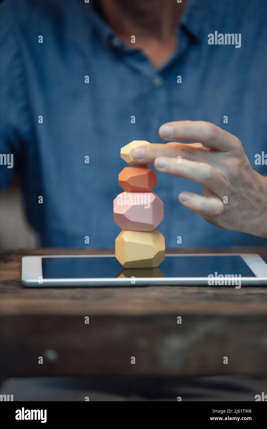 Stack of tablet hi-res stock photography and images - Alamy