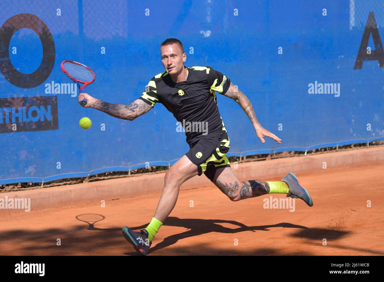 Rome, Italy. 26th Apr, 2022. Denis Yevseyev (KAZ) during the ATP ...