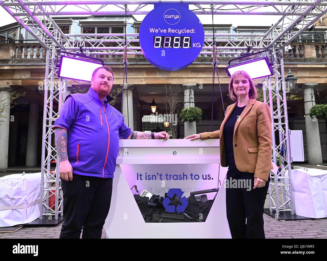 EDITORIAL USE ONLY (Left to right) Steve Greenwell, Repairs Expert at ...