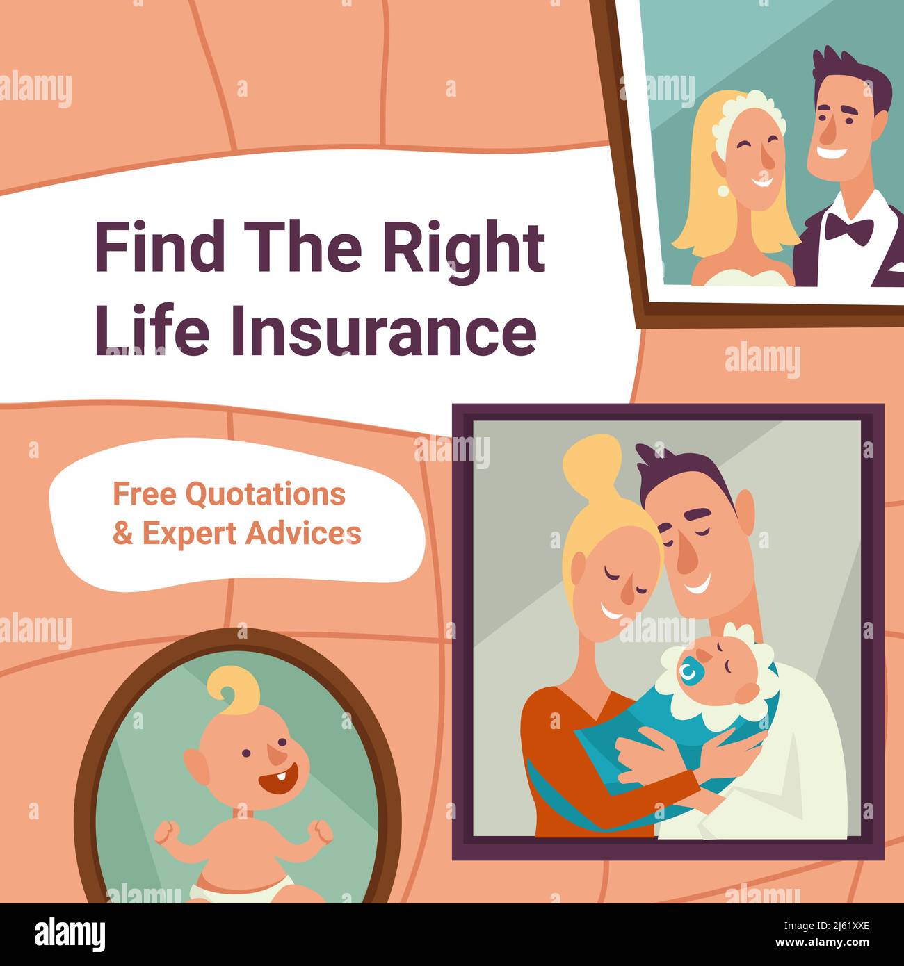 American family life assurance Stock Vector Images - Alamy