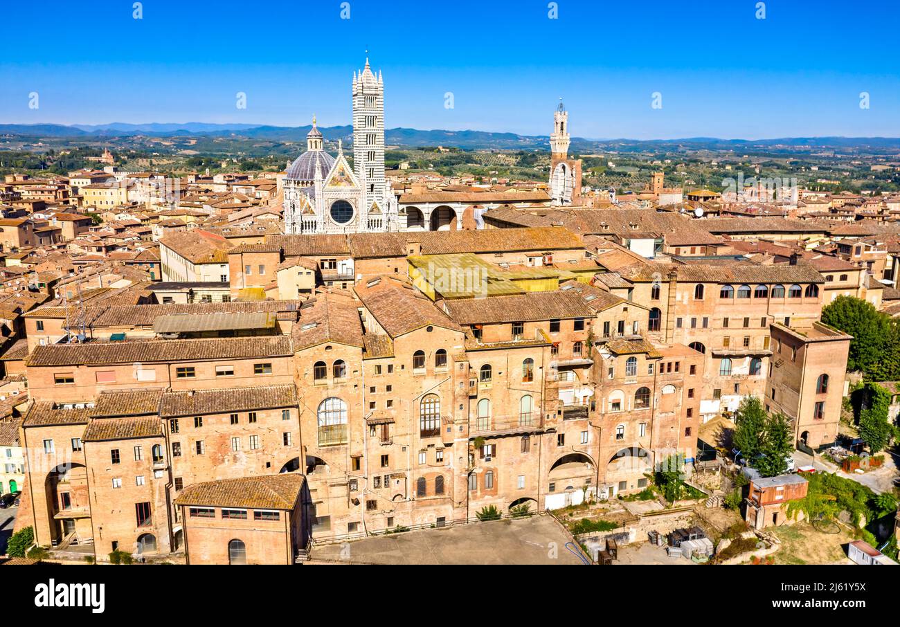 Aerial view of siena hi-res stock photography and images - Alamy